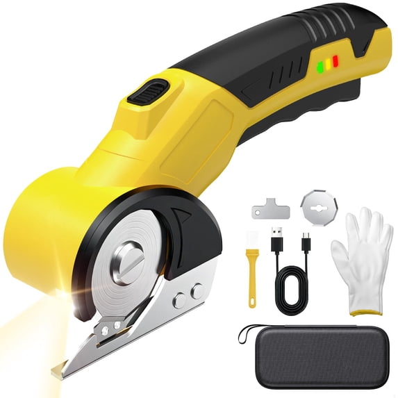 Cordless Electric Cardboard Cutter – Rechargeable Rotary Scissors for ...