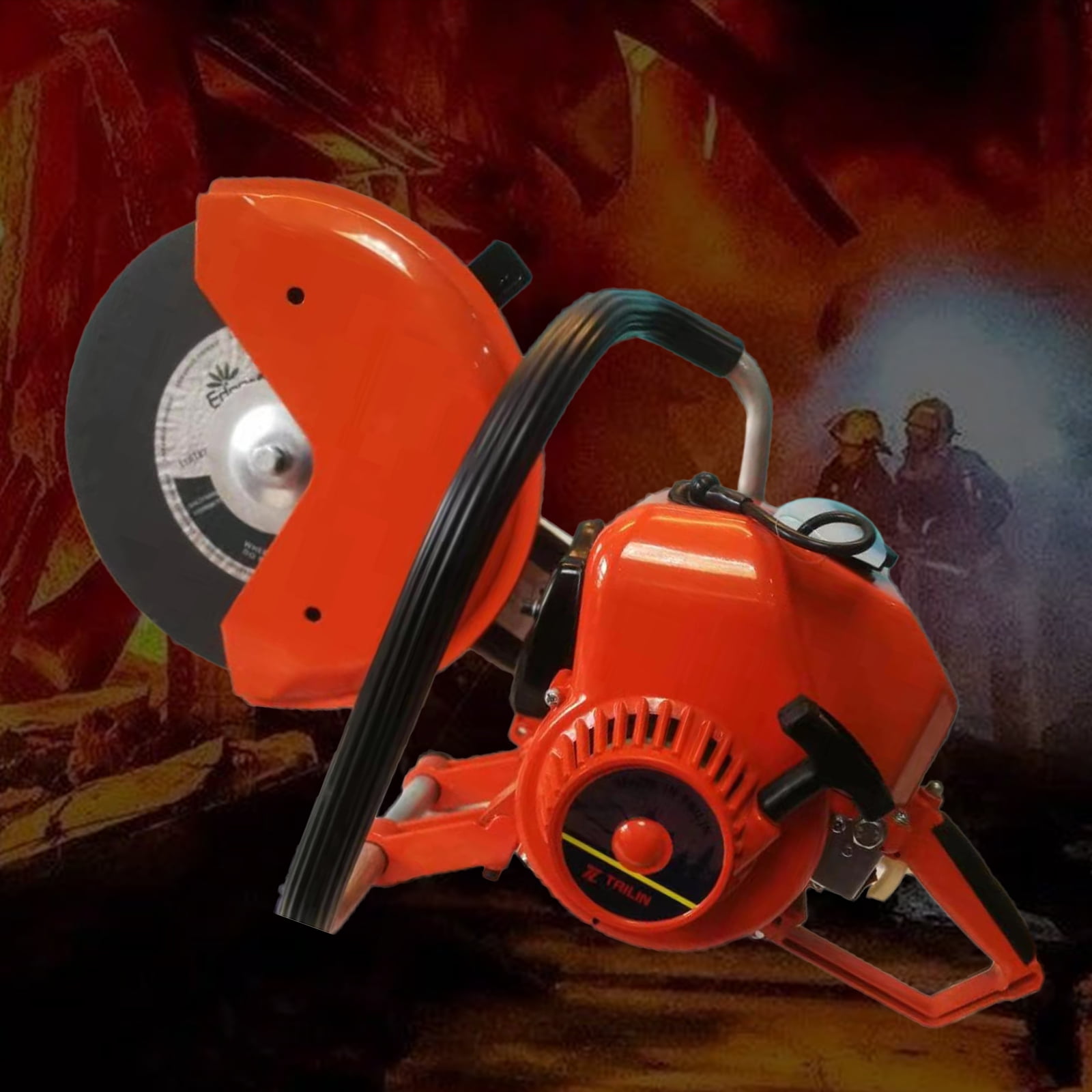 Cordless Electric Concrete Saw with Abrasive Saw Blade, 6.8HP ...