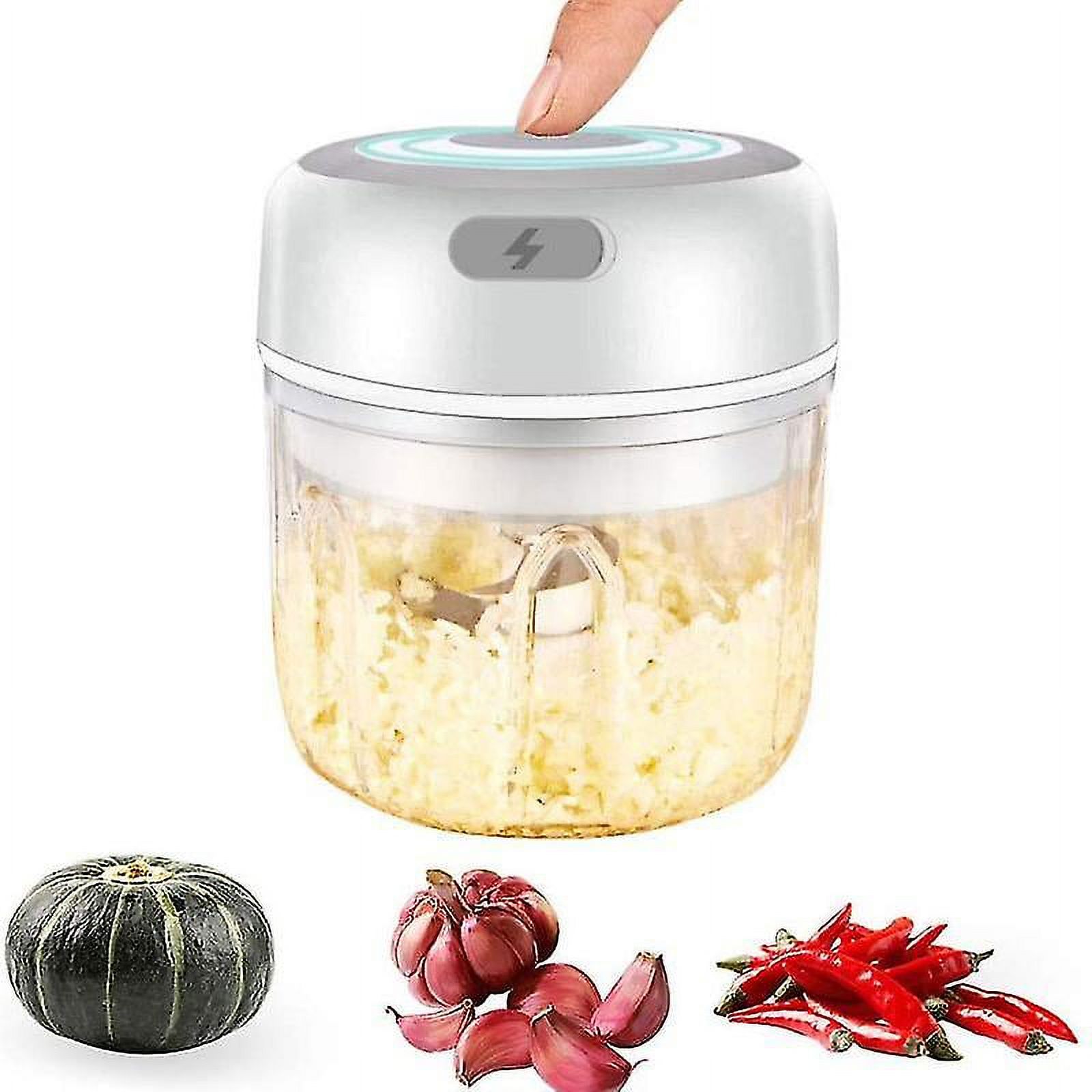 Cordless Electric Garlic Mincer, Mini Food Processor, Usb Charging ...