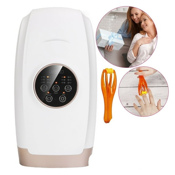 Cordless Electric Hand Massager with Compression - Rechargeable 6-Level ...