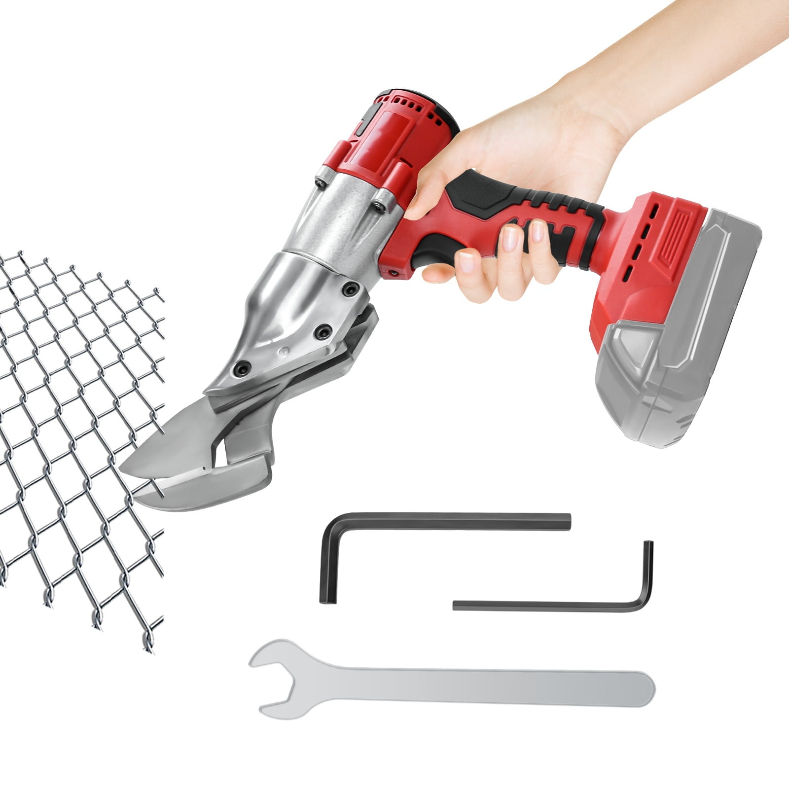 Cordless Electric Iron Scissors Brushless Metal Cutting Shear 360 ...