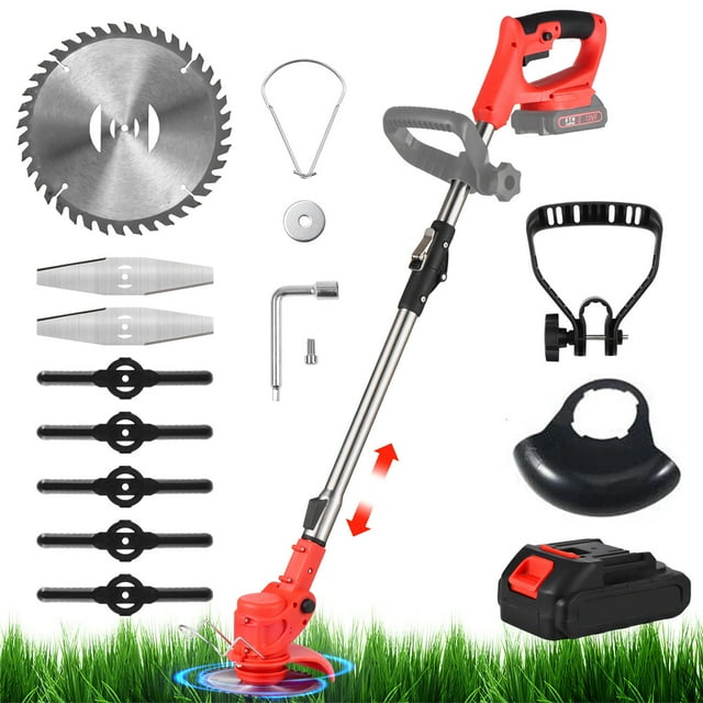 Electric Weed Wacker Cordless 72V 2000mAh Weed Eater Battery Powered ...