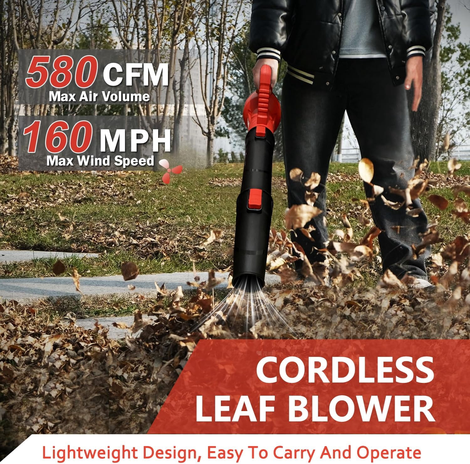 “Cordless Electric Leaf Blower Compatible with M18 Battery (Tool Only ...