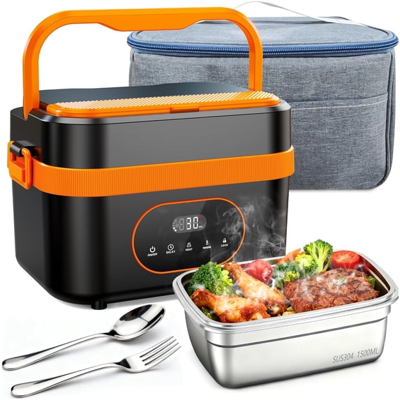 Cordless Electric Lunch Box, 1.5L Large Capacity & Graphene Rapid ...