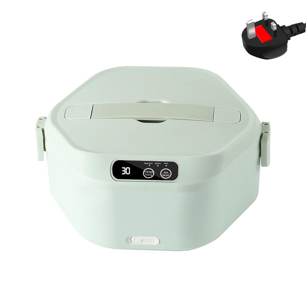 Cordless Electric Lunch Box, 1L Self heating lunch box Battery Powered ...