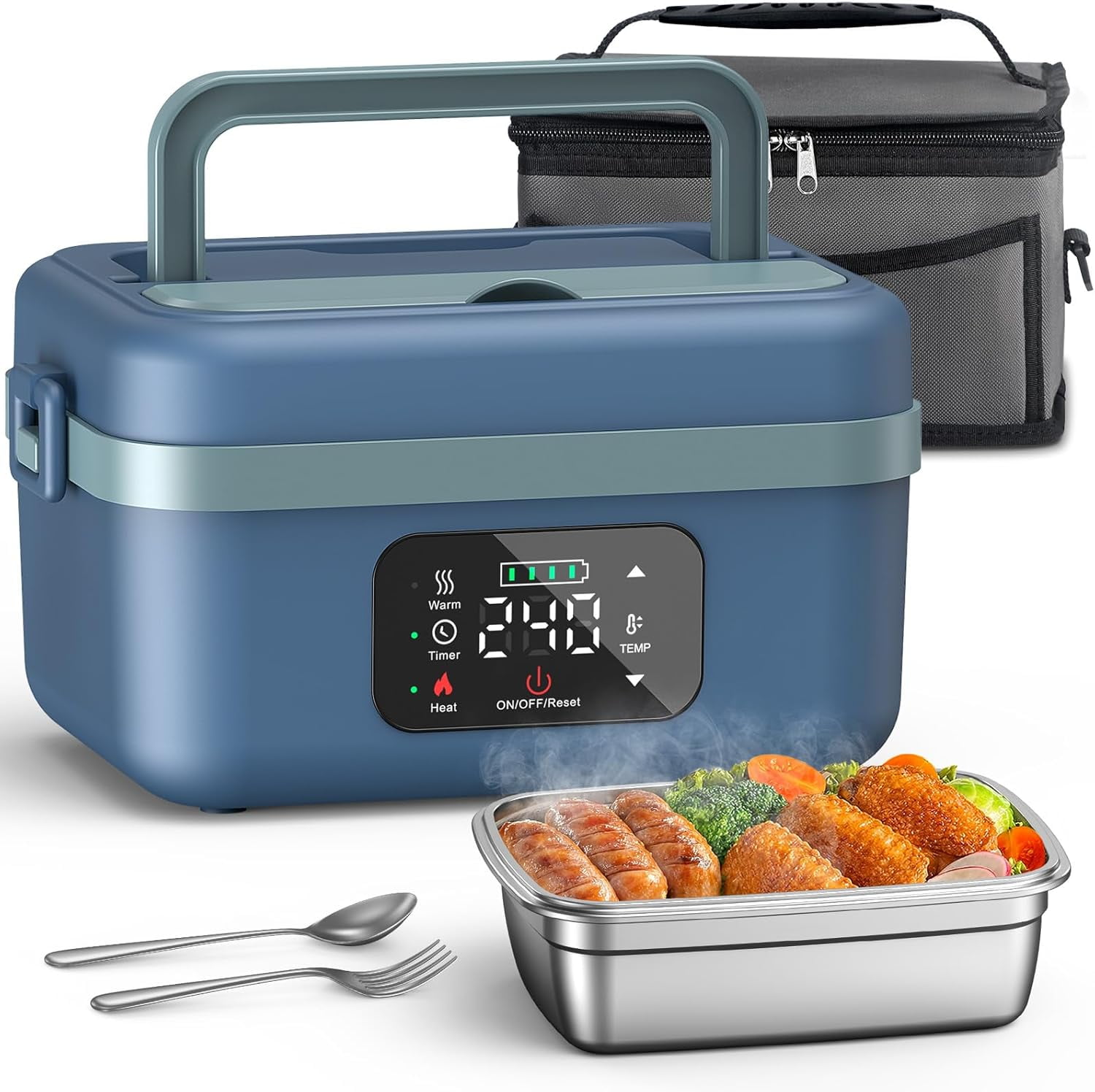Cordless Electric Lunch Box for Adults, 16000mAh Rechargeable Auto ...