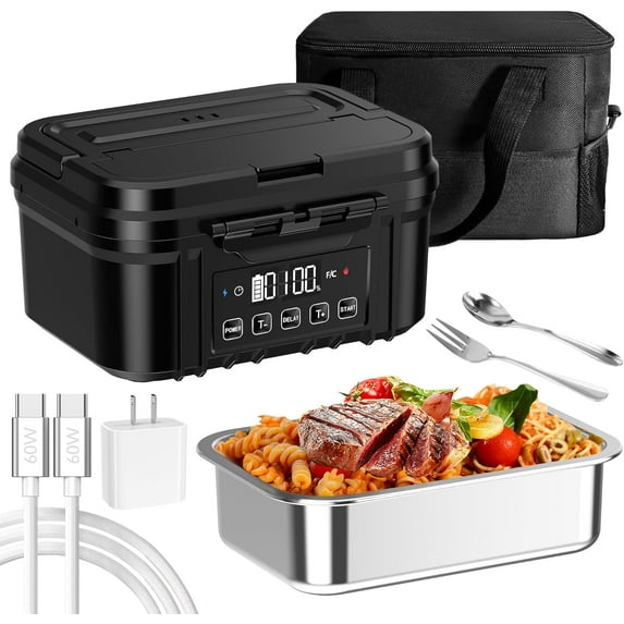 Cordless Electric Lunch Box for Adults – Battery-Powered Heated Lunch ...