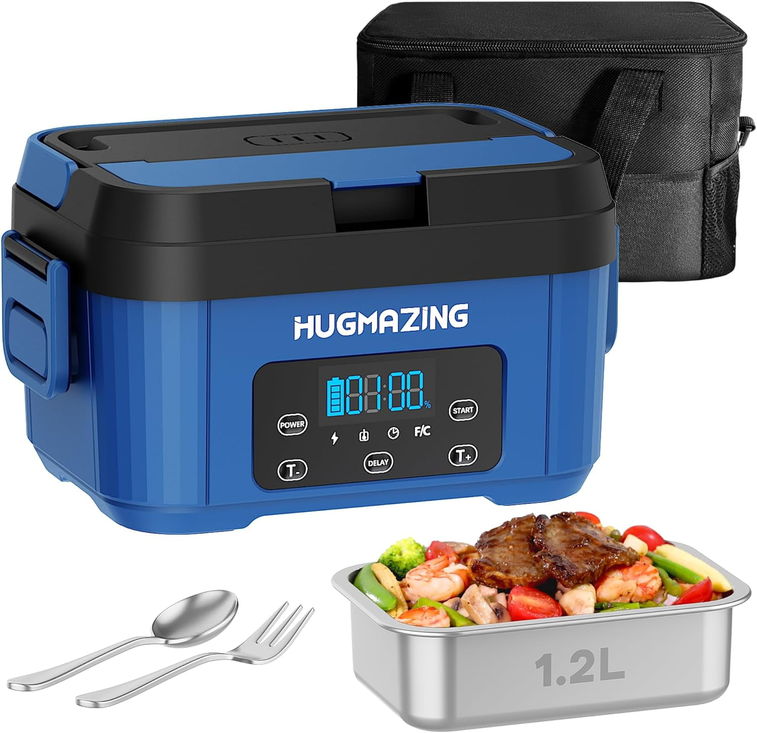 Cordless Electric Lunch Box for Adults, Men & Women – Rechargeable Self ...