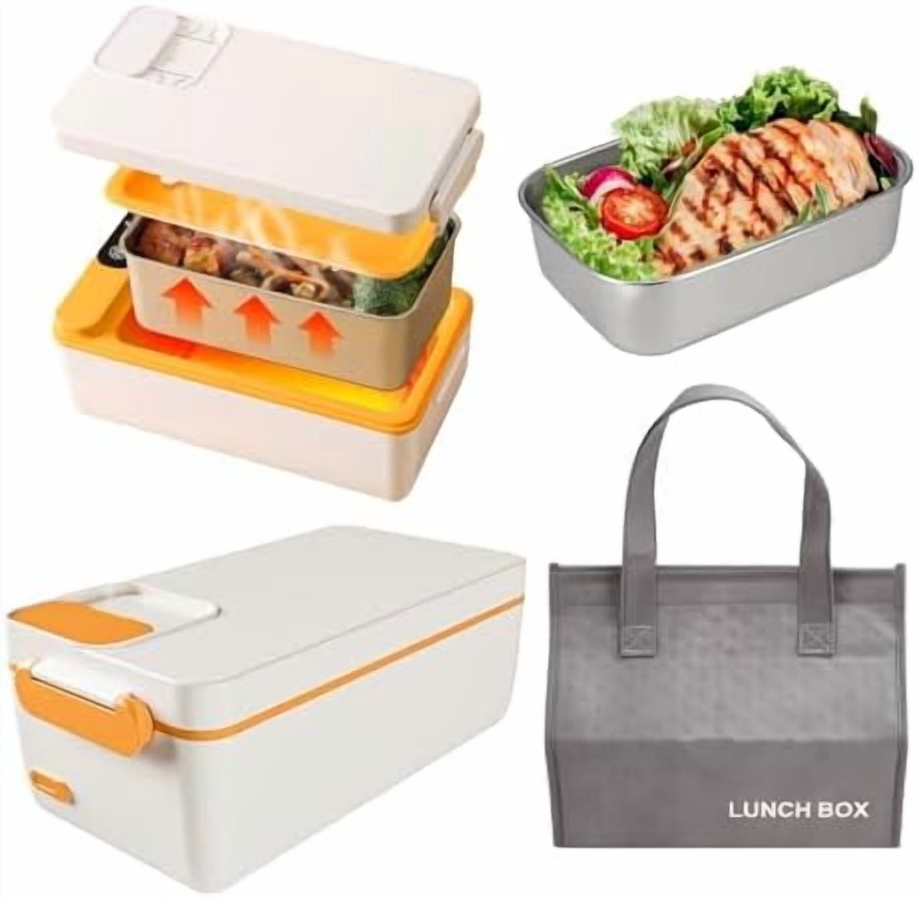 CORDLESS eLECTRIC lUNCH bOX fOOD hEATER,nO wATER rEQUIRED hEATED ...