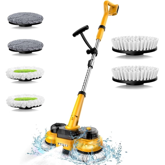 Cordless Electric Mop for Dewalt 20V Battery (NO Battery), 2 in 1 Spin ...