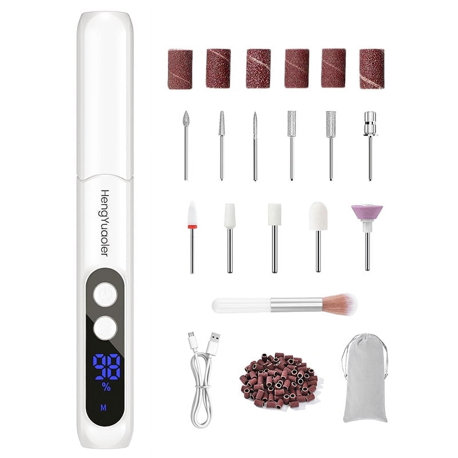 HengYuaoler Cordless Electric Nail Drill Machine, Lightweight, 35,000 ...