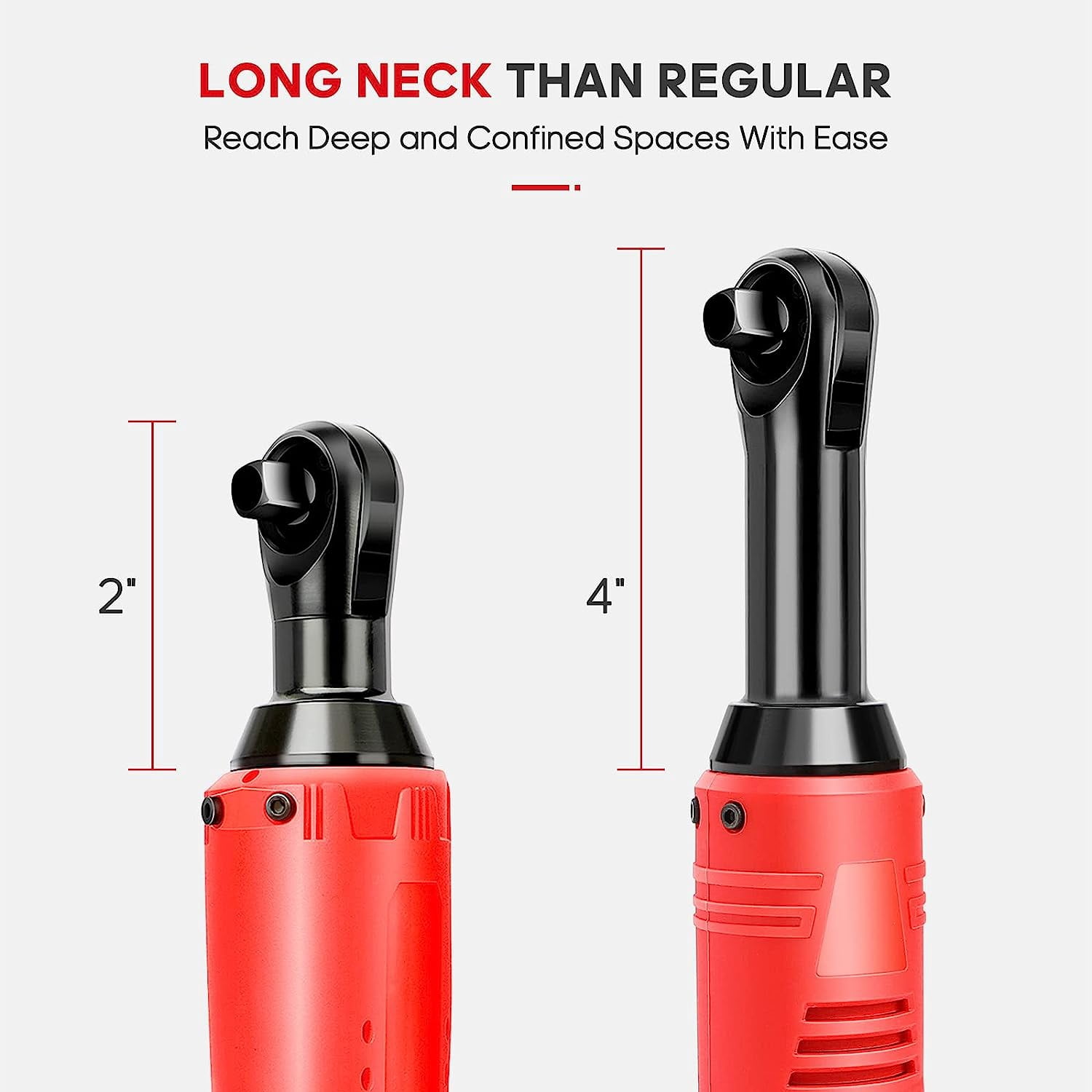Cordless Electric Ratchet Wrench, 3/8" 18V Electric Ratchet Wrenches ...