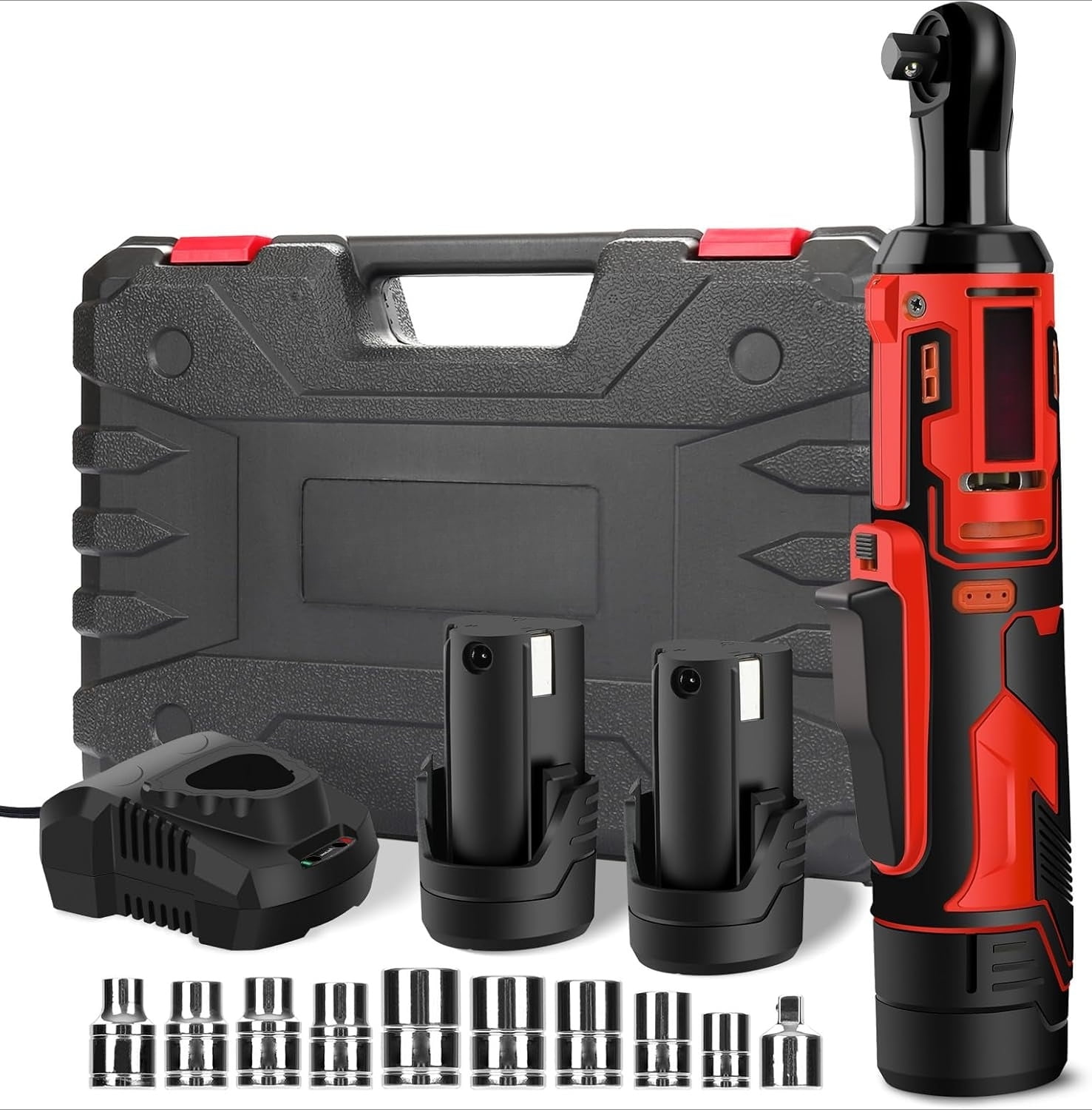 Cordless Electric Ratchet Wrench , Power Ratchet Wrench Kit w ...