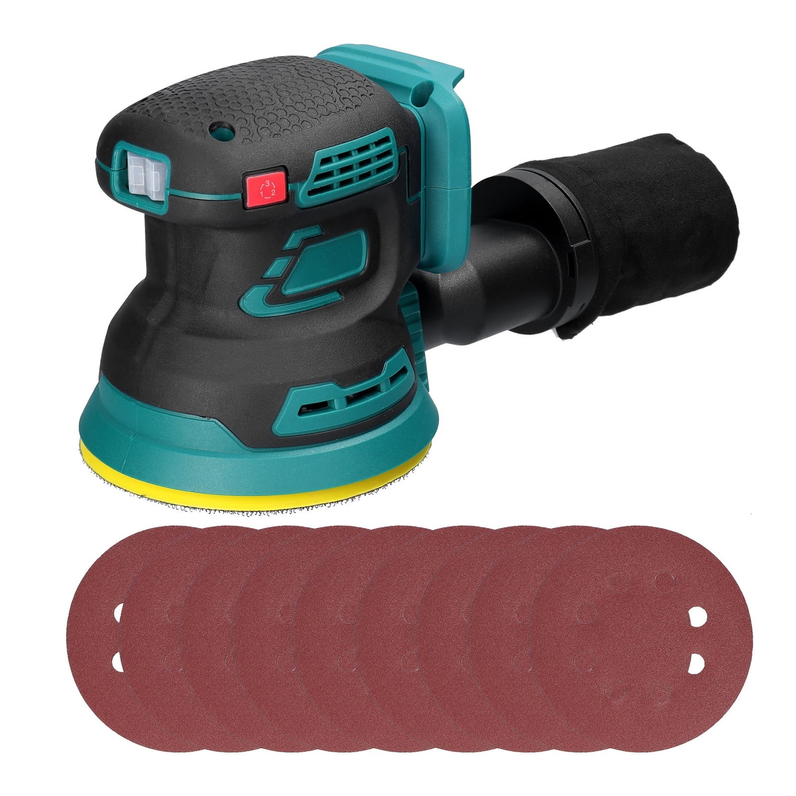Cordless Electric Sander 8000/10000/12000rpm 3 Speed Gears Wood Grinder ...