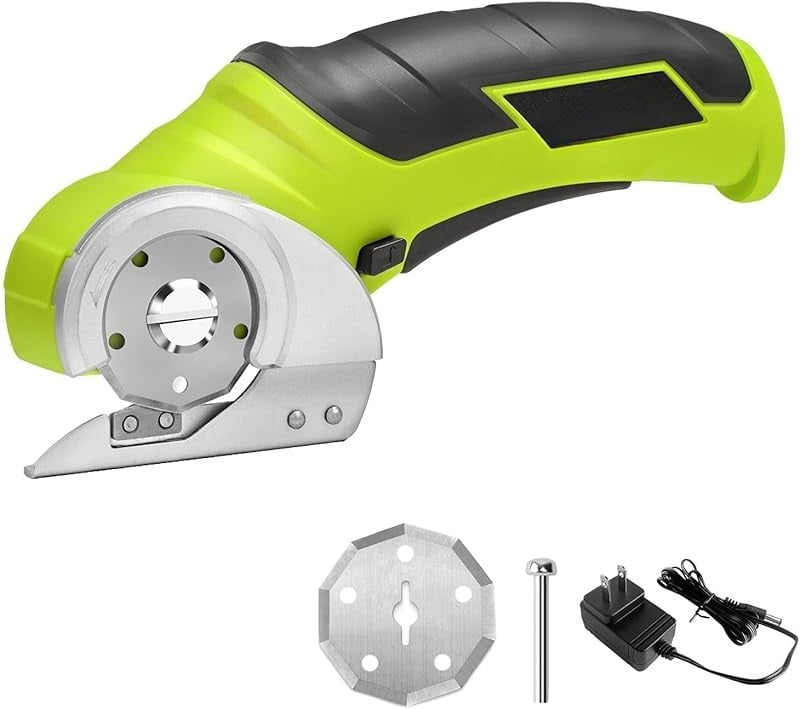 Cordless Electric Scissors, 4V Electric Mini Box Cutter, Carpet ...