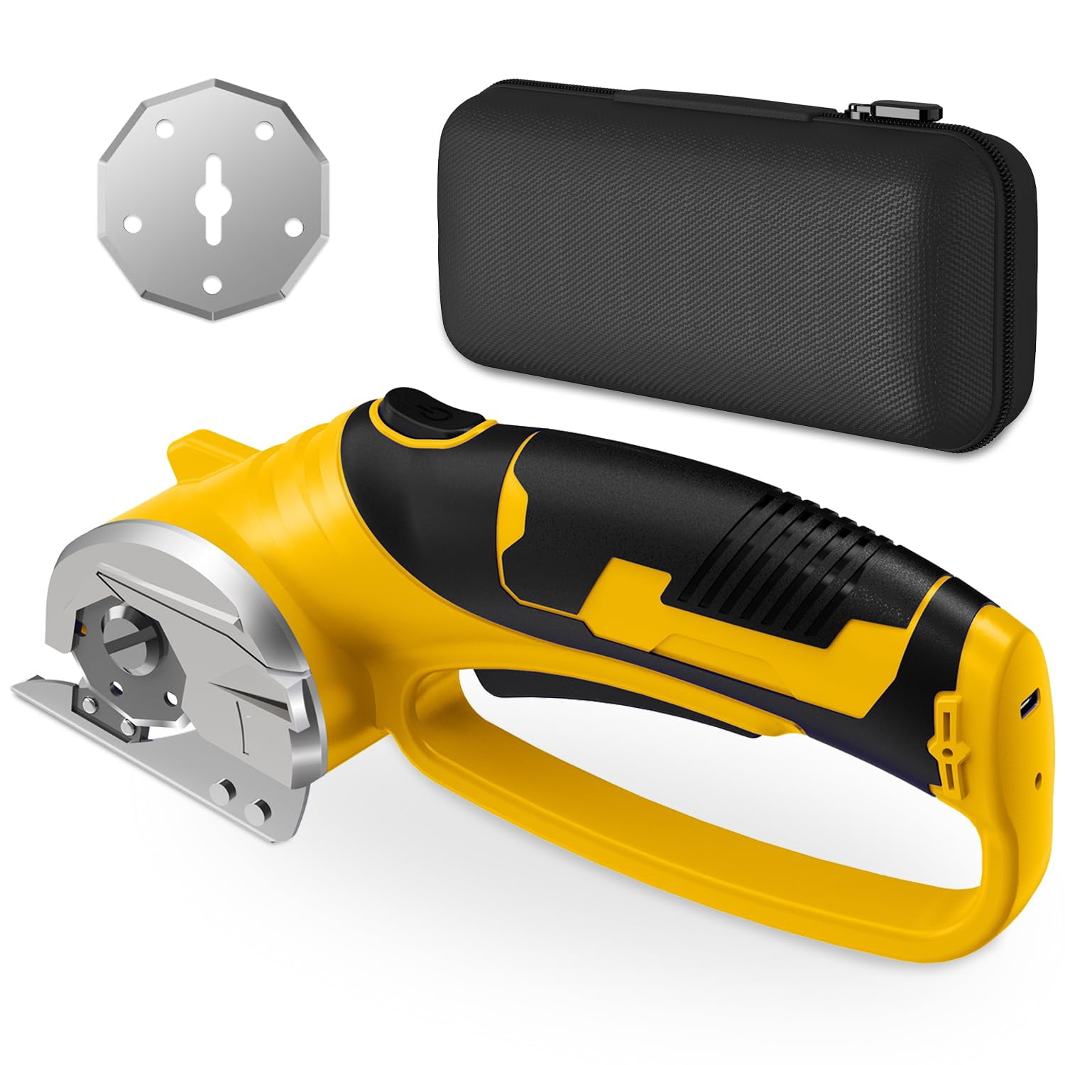 Cordless Electric Scissors, 4V Rechargeable Box Cutter & Cardboard ...