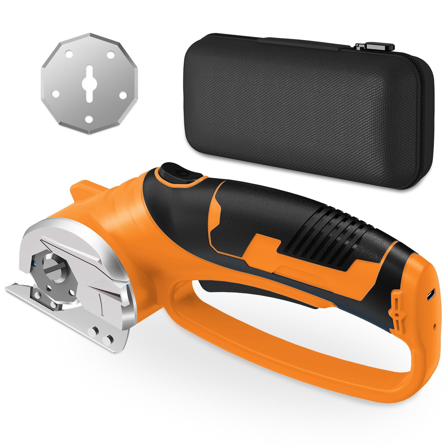 Cordless Electric Scissors, 4V Rechargeable Box Cutter & Cardboard ...