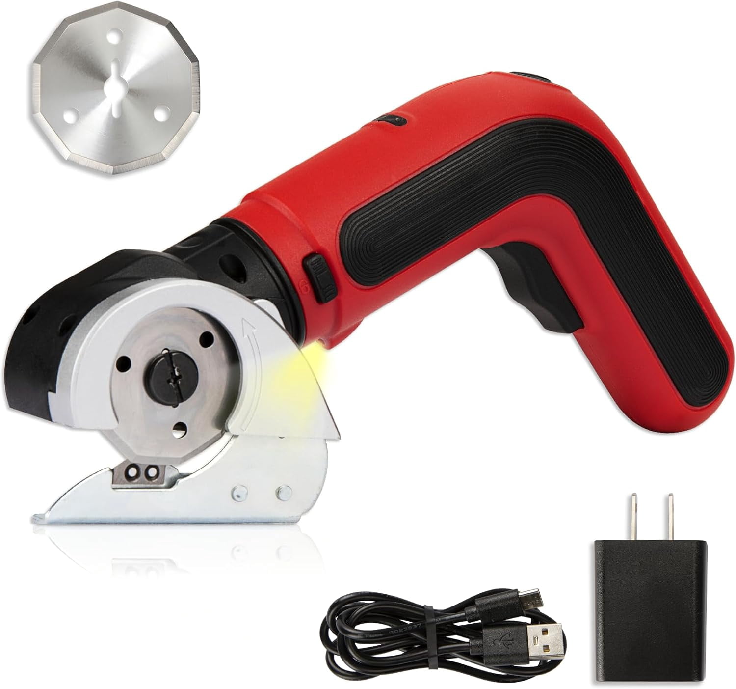 Cordless Electric Scissors, 4V Rechargeable Cardboard Box Cutter ...