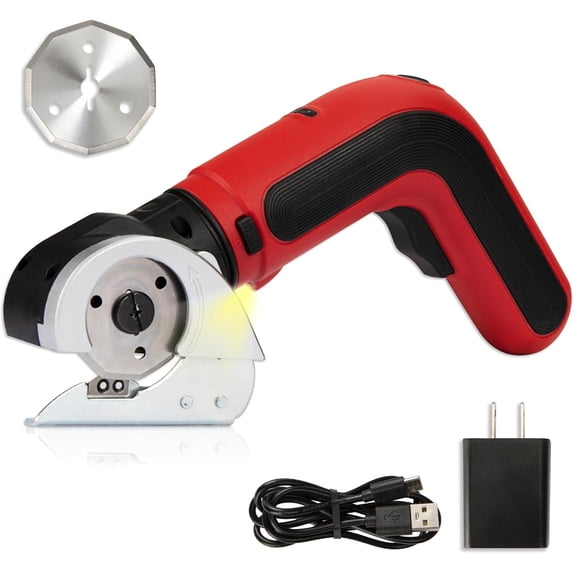 Cordless Electric Scissors, 4V Rechargeable Cardboard Box Cutter ...