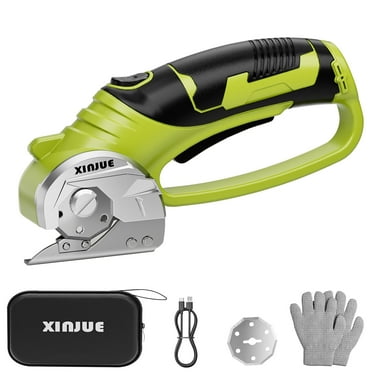 OUTGOO Cordless Electric Scissors, 3.5V Rechargeable Cardboard Box ...