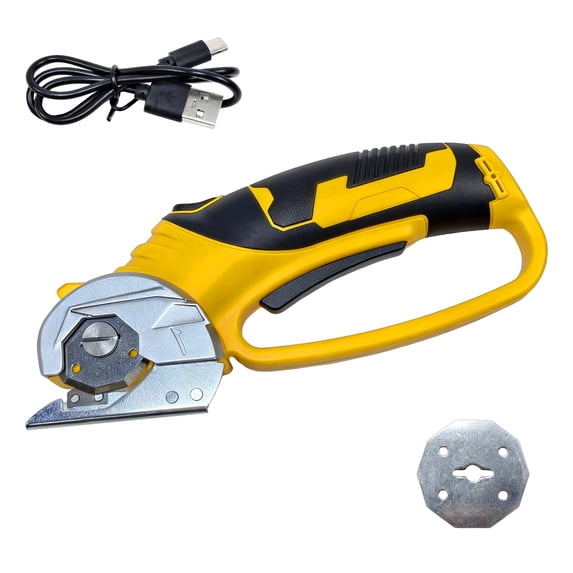 Cordless Electric Scissors with two Blades, 4V Rechargeable Cardboard ...