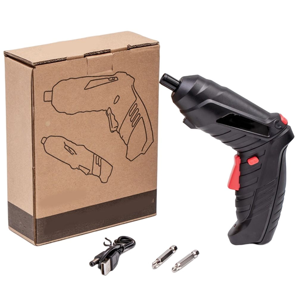 Cordless Electric Screwdriver Battery Rechargeable Impact Drill Screw ...