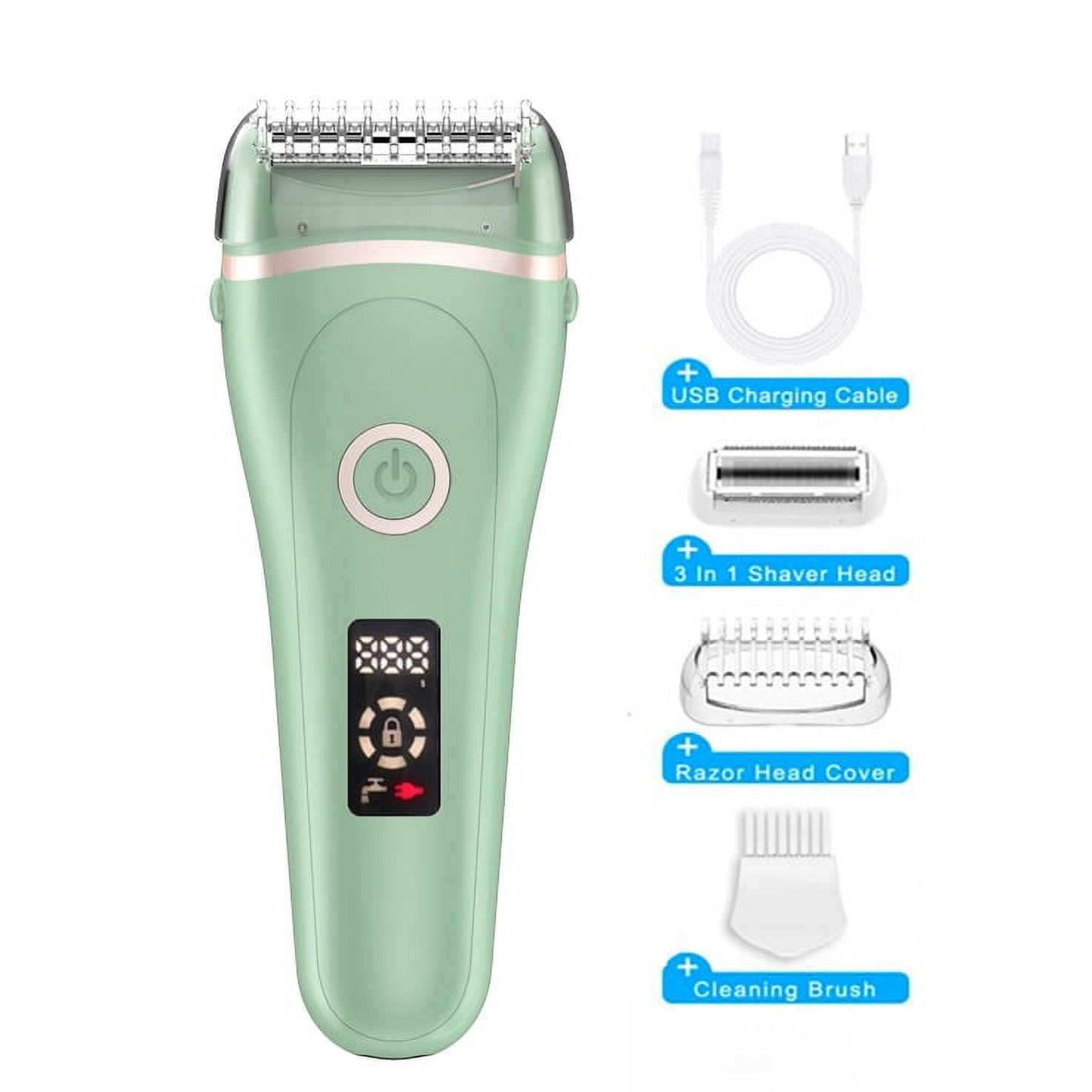 Cordless Electric Shaver for Women,3 IN 1 Painless Razor for women,IPX7 ...