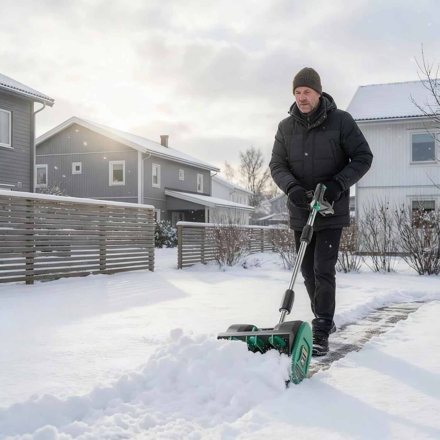Cordless Electric Snow Shovel, Battery Operated with Adjustable Chute ...