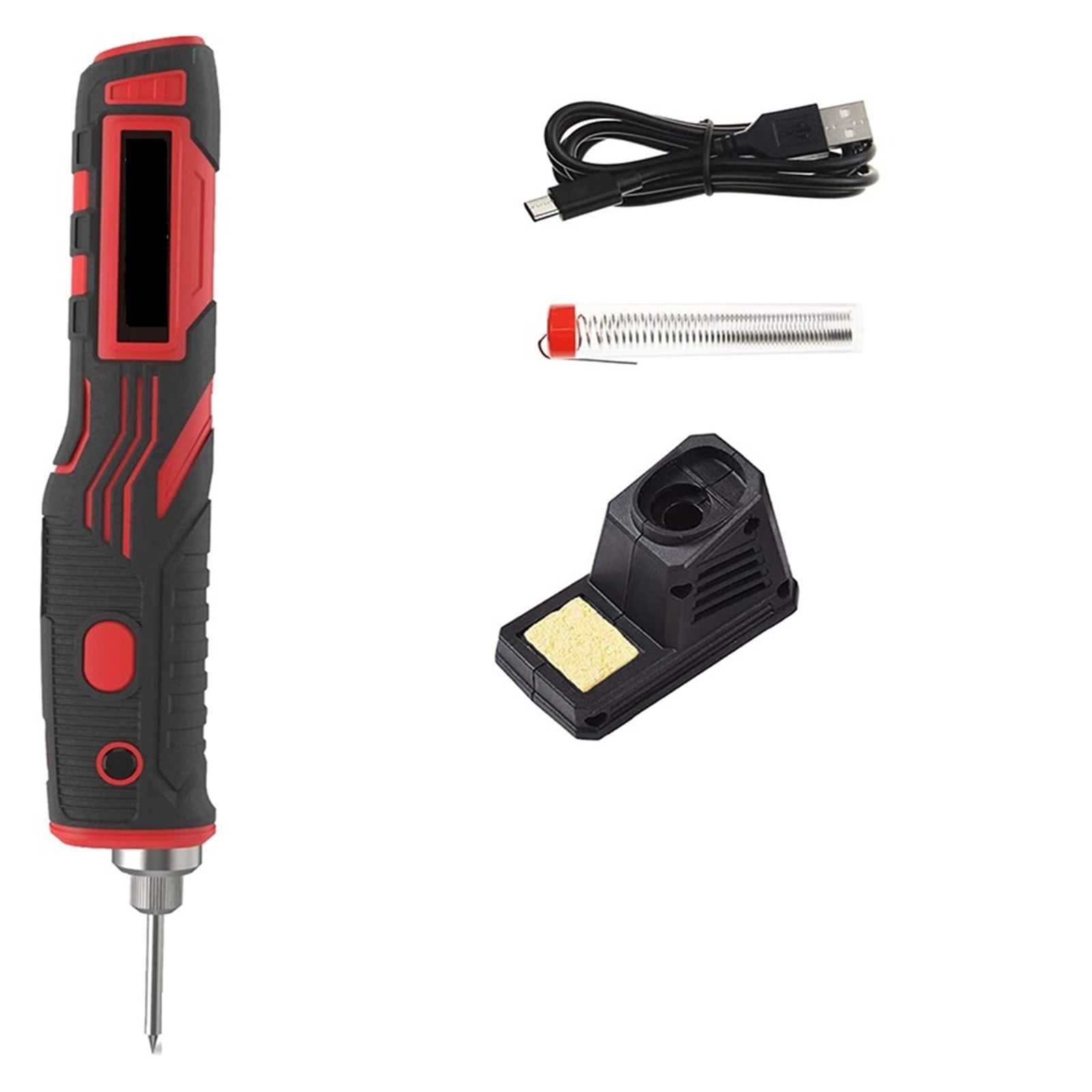 Cordless Electric Soldering Iron Kit,Rechargeable Soldering Tool ...