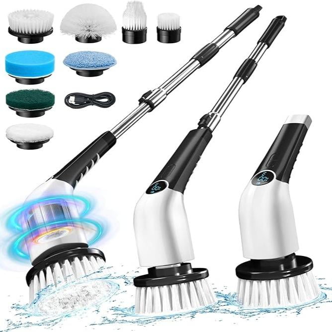 Cordless Electric Spin ScrubberCleaning Brush Scrubber for Home 6 ...