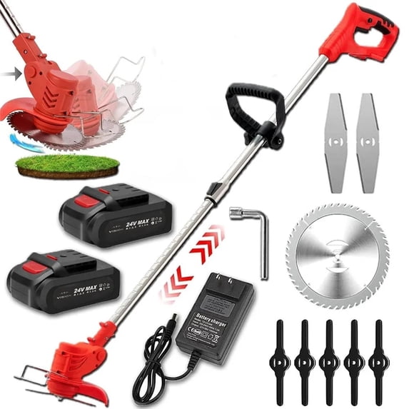 zhongxiazhiyue Cordless Electric Weed Eater, 1000W, 3 Blades ...