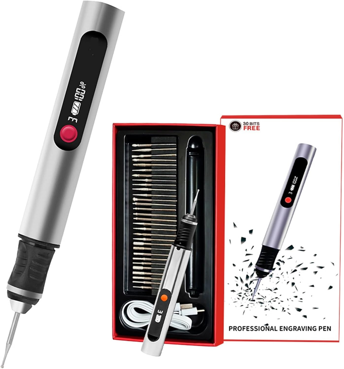 Cordless Engraving Pen, Ultimate Portable Rechargeable Engraver Tool ...