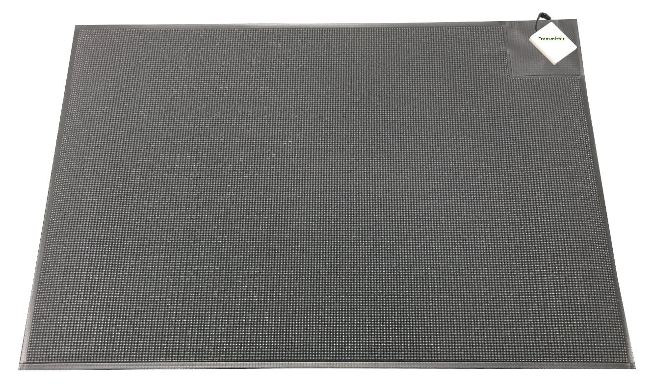 Smart Caregiver Cordless Floor Mat 24x48 Inches, Gray, Transmitter ...