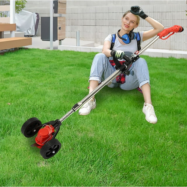 Cordless Grass Trimmer/Edger Battery Powered Grass Trimmer Mini-Mower ...