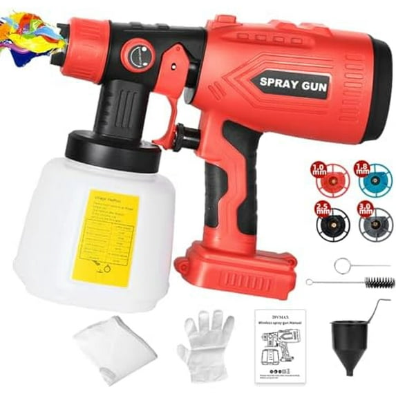 Cordless HVLP Paint Sprayer for V20 Craftsman 20V Battery Tool,200W ...