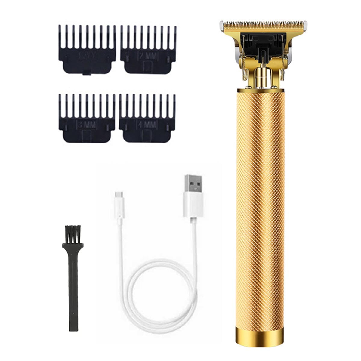 Cordless Hair And Beard Trimmer With 4 Guide Combs Rechargeable Hair