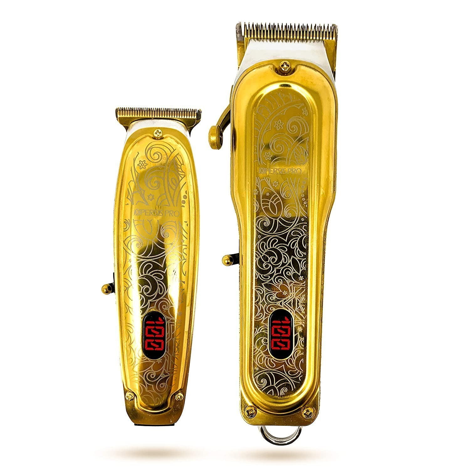 Cordless Hair Clipper + Trimmer All Metal Gold Professional by XPERSIS ...