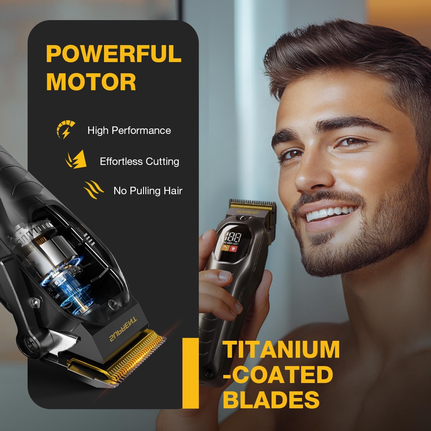 Cordless Hair Clippers for Men - Professional Hair Clipper & Trimmer ...