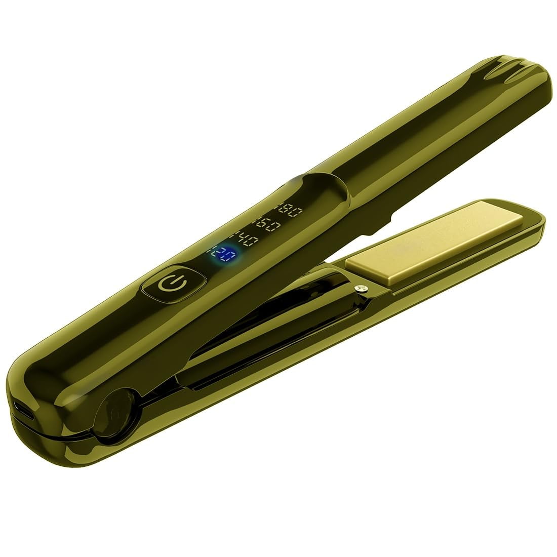 Cordless Hair Straightener and Curler, 2 in 1 Portable Mini Flat Iron ...