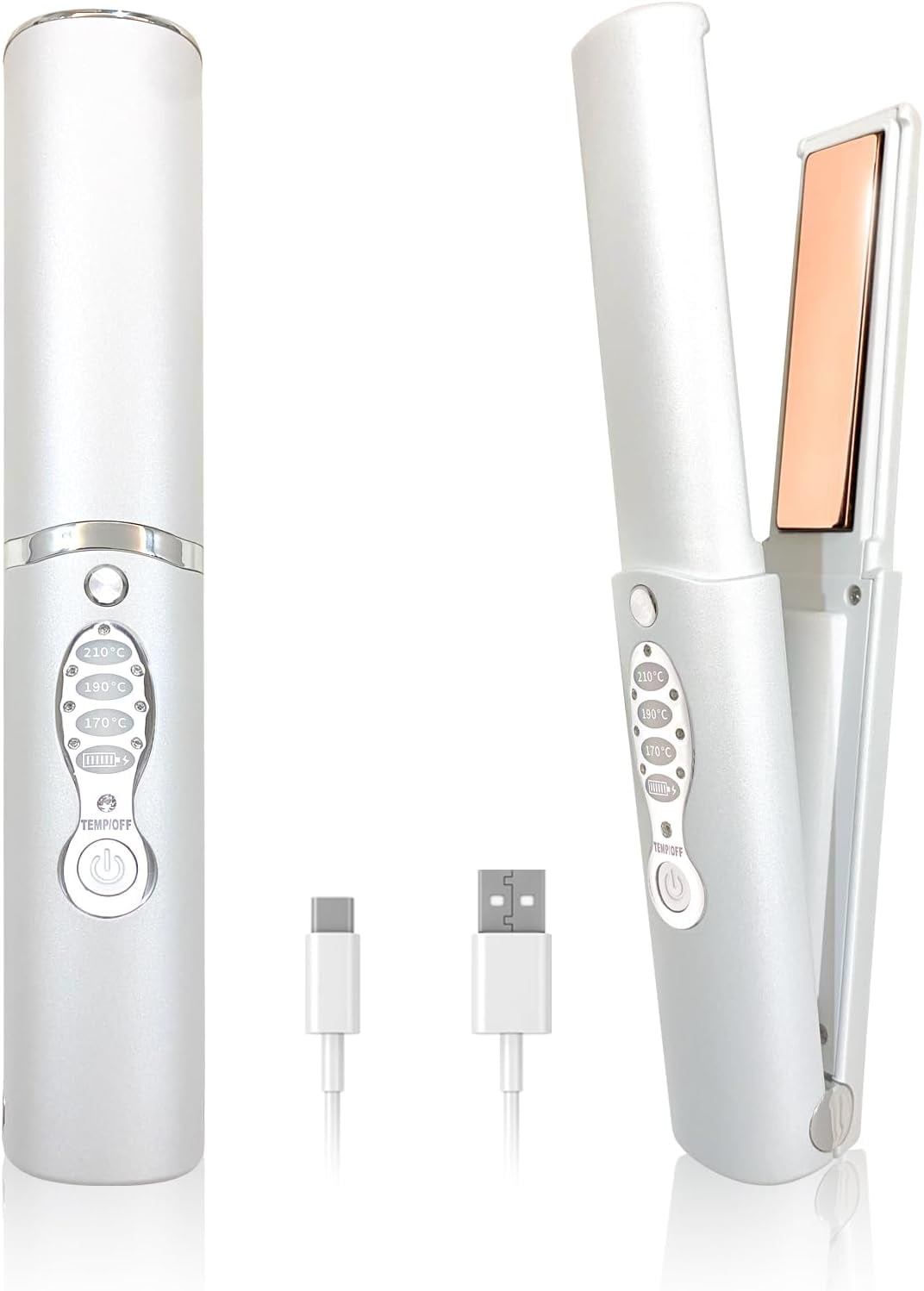 Cordless Hair Straighteners Titanium Portable Flat Iron Wireless Hair ...