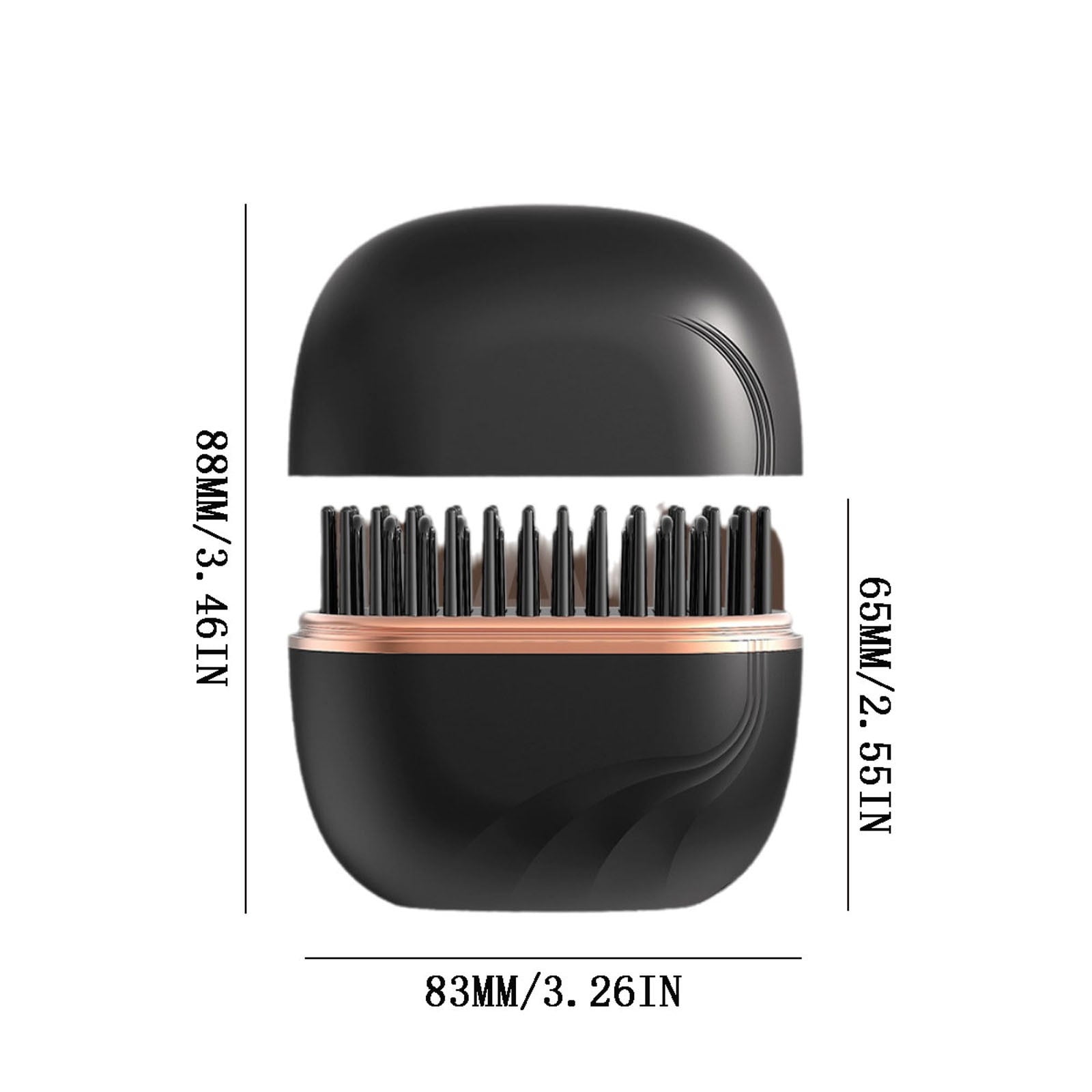 Cordless Hair Straightening Brush, Wireless Charging Mini Straightener ...