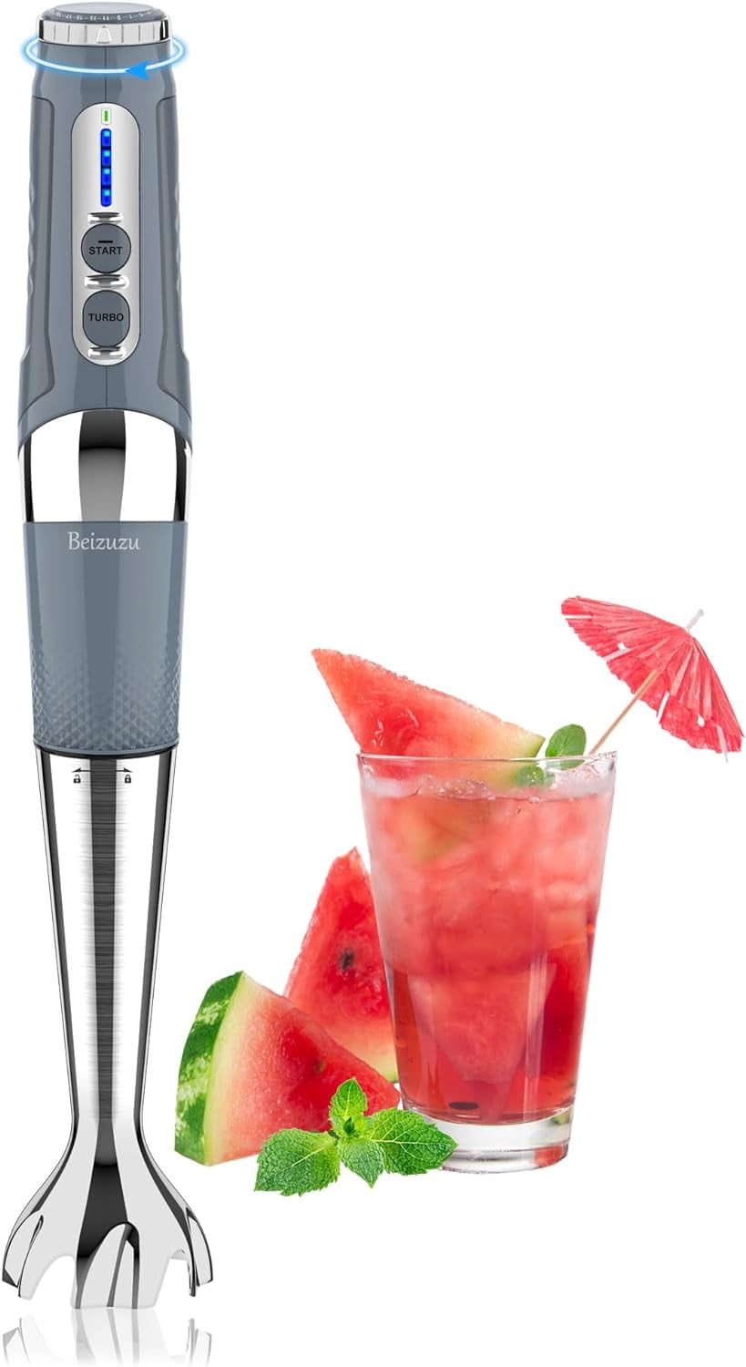 Cordless Hand Blender: 4-in-1 USB Rechargeable Immersion Blender, 21 ...