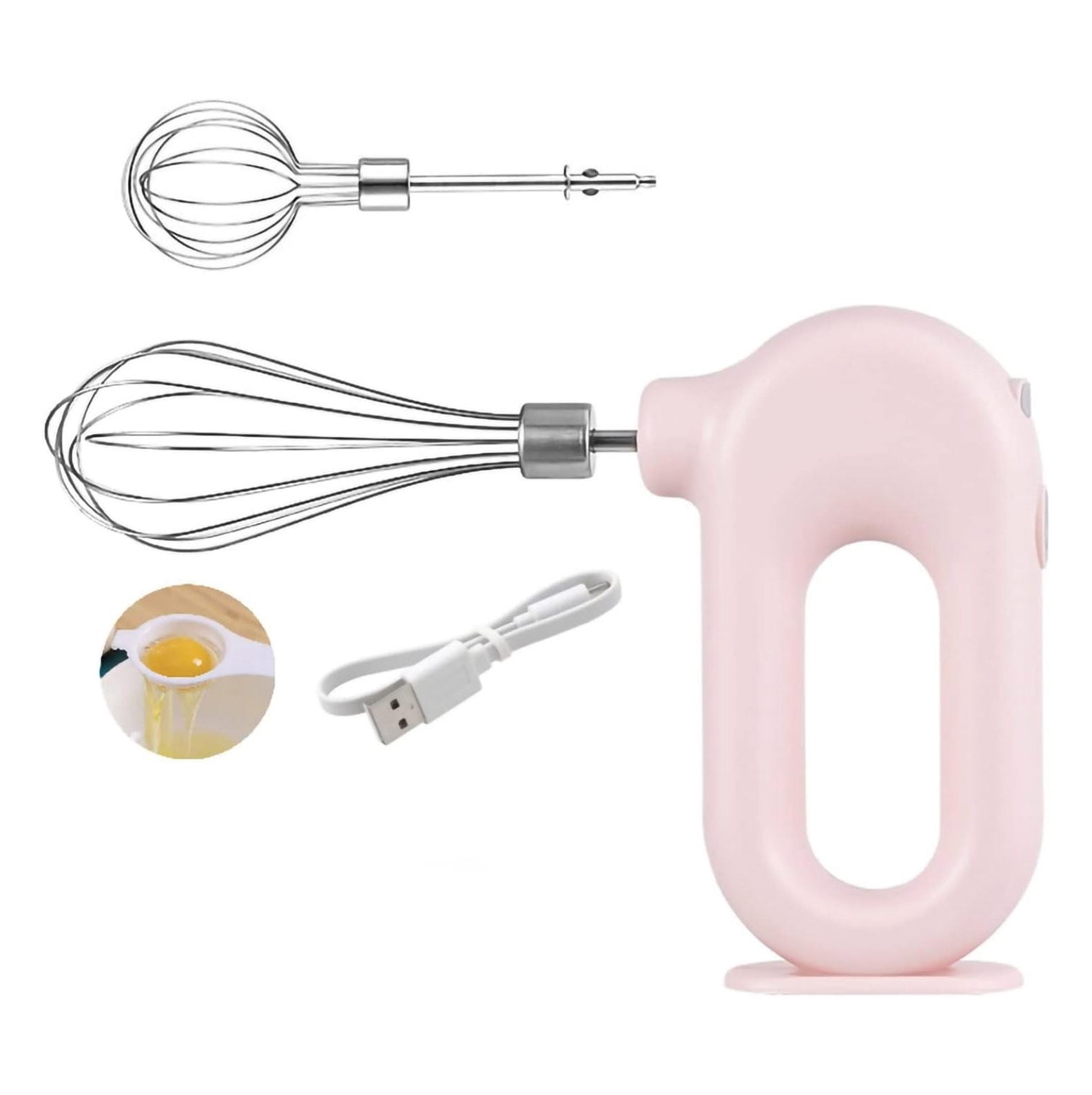 Cordless Hand Mixer Electric Handheld Mini Egg Beater 4 Speed ...