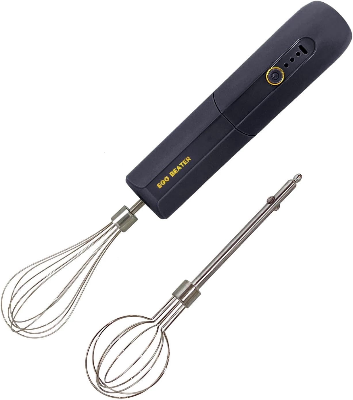 Cordless Hand Mixer, Foldable Design Handheld Electric Whisk with 3 ...