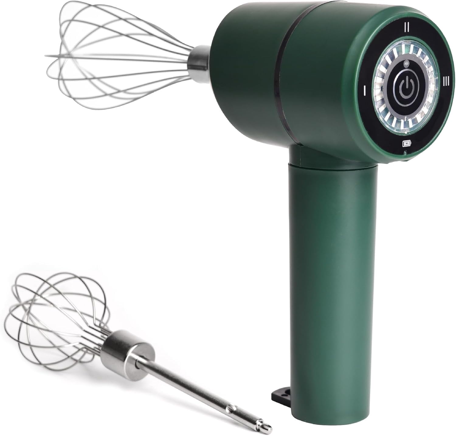 Cordless Hand Mixer, Handheld Electric Whisk with 3 Speed Modes, Held ...