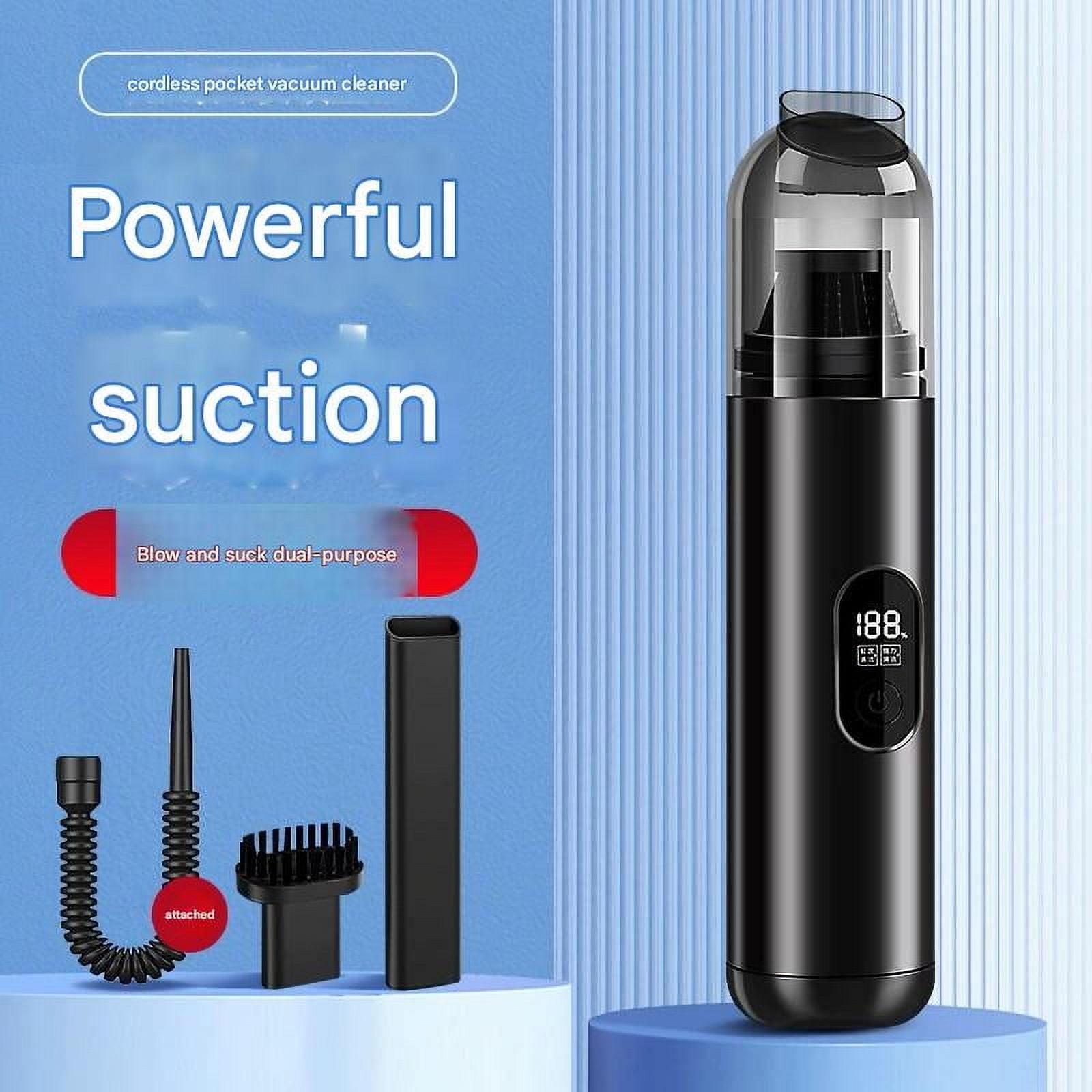 Cordless Handheld Car Vacuum Cleaner - Portable Lightweight Fast ...