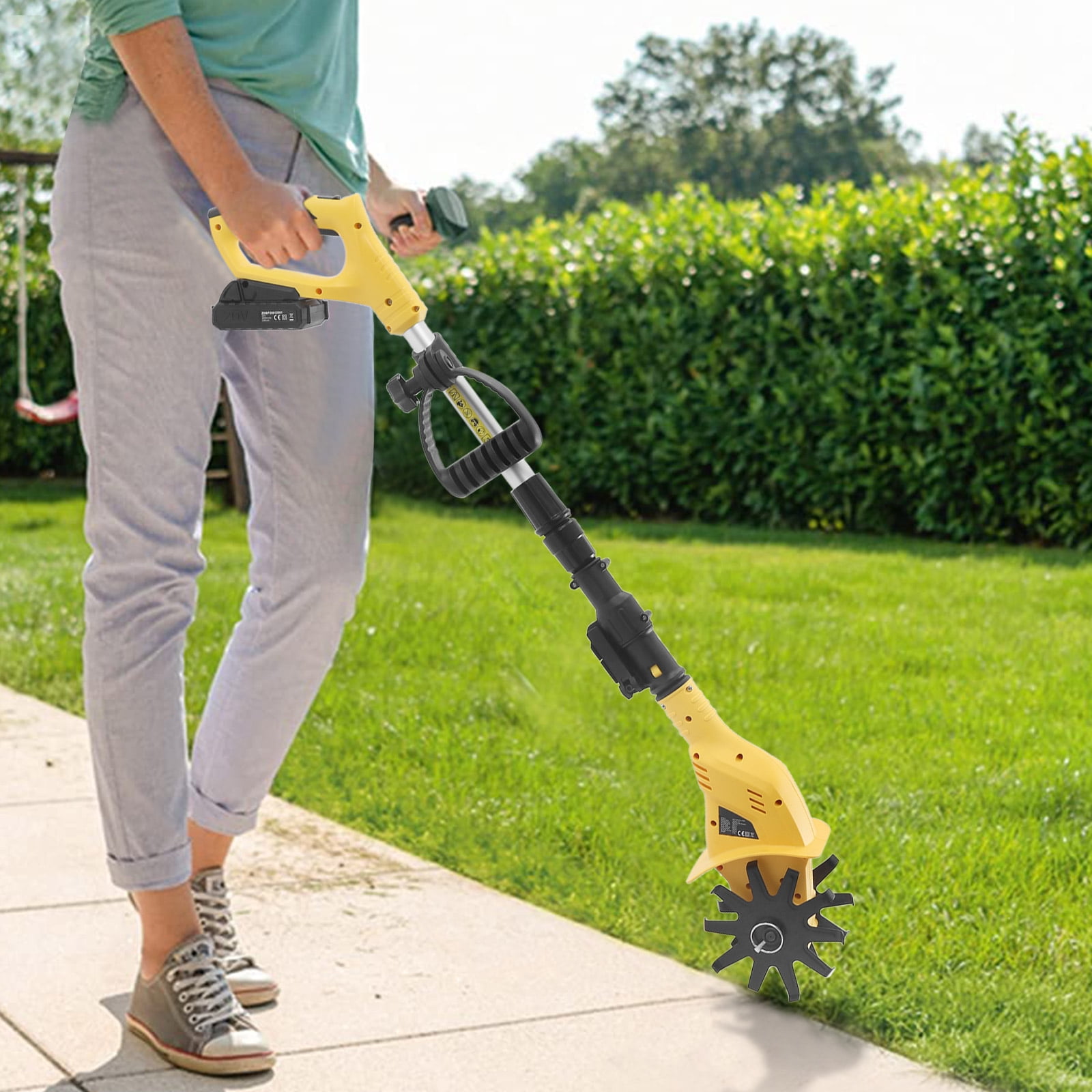 Cordless Handheld Cultivator – 20V Rechargeable, Efficient Soil ...