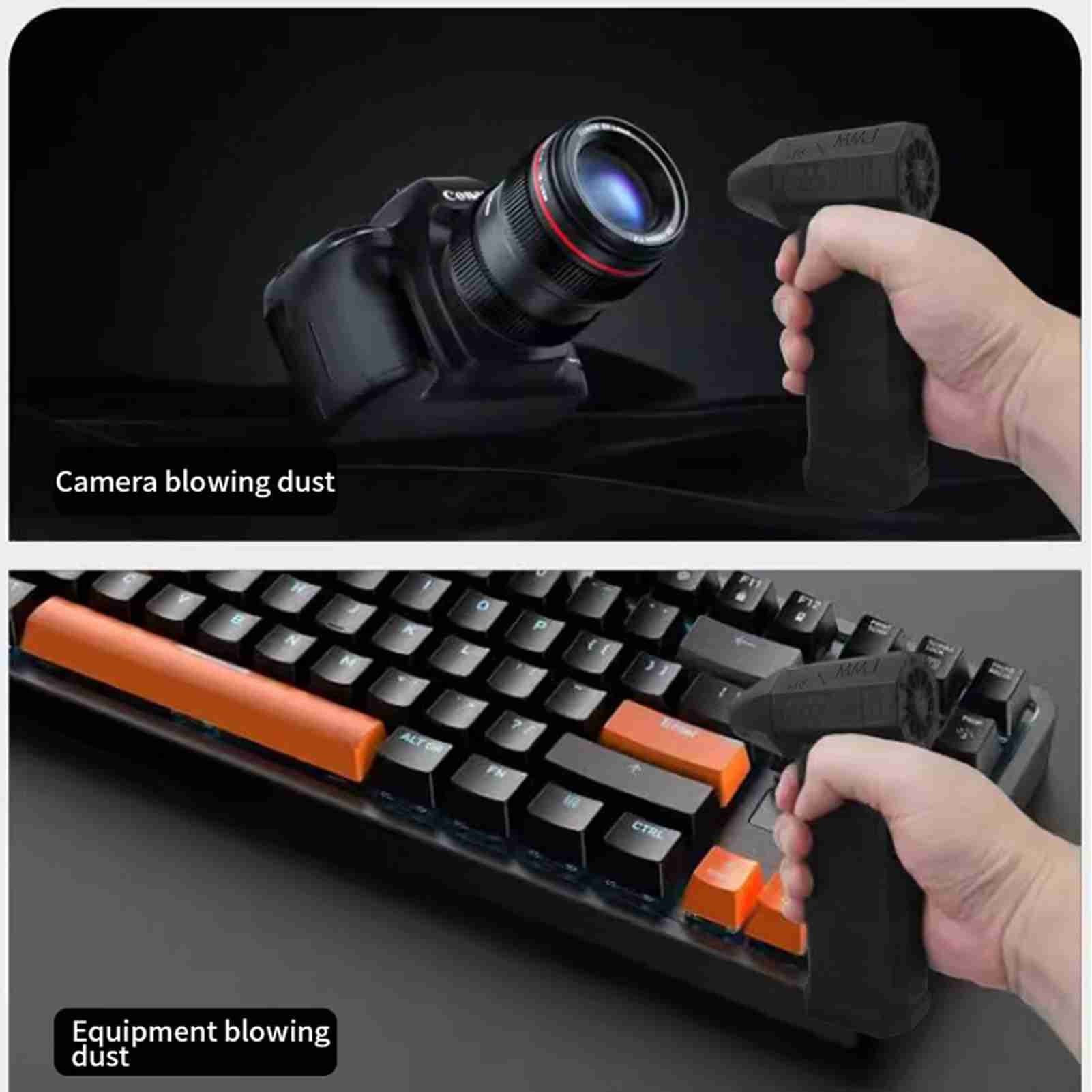 Cordless Handheld Fan, High Power Dust Blower, 130,000RPM Turbofan ...