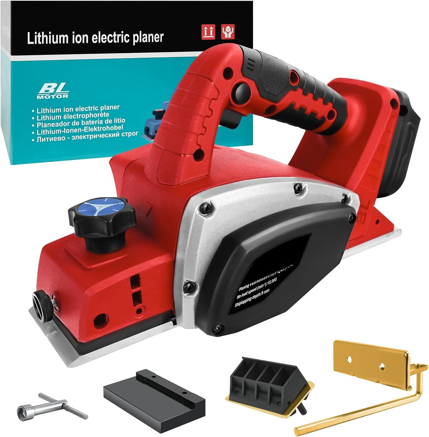 Cordless Handheld Planer for 18v , 15000 RPM Power Planer, 3-1/4 Inch ...