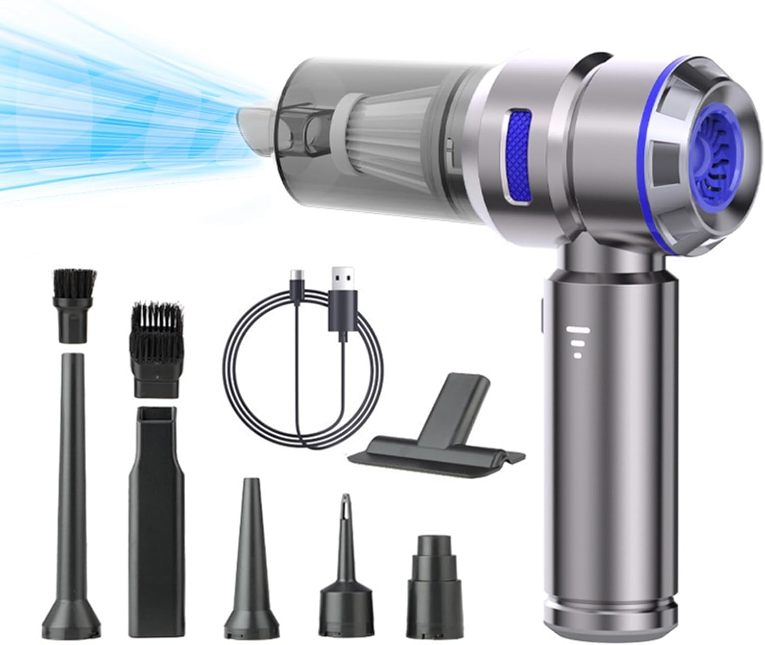 Cordless Handheld Vacuum Cleaner with 80000 RPM with Brushless Motor ...